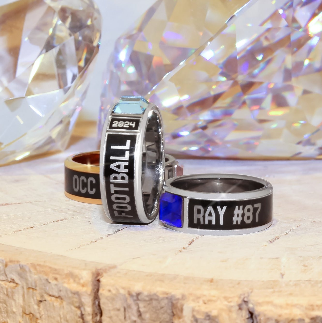 Customizable Team Ring | Personalized Keepsake with Engraved Team Name ...
