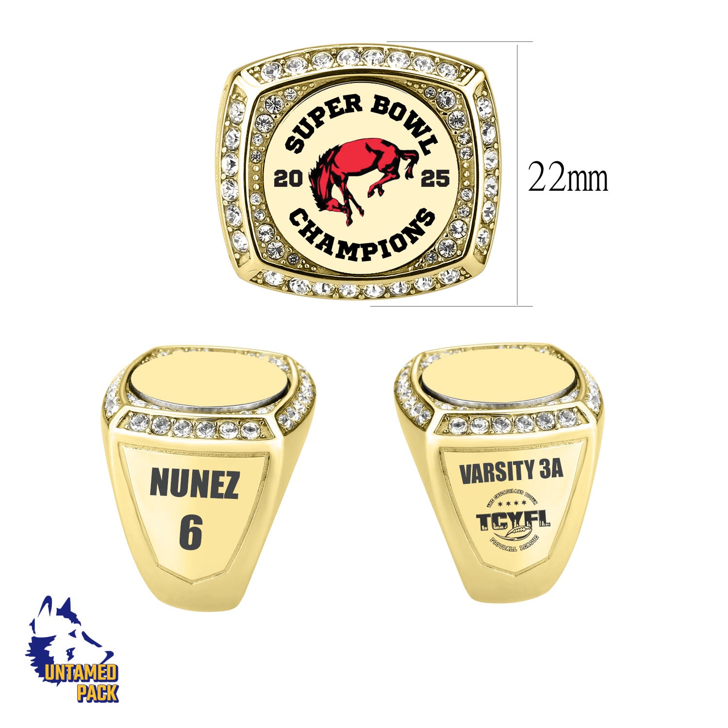 Barrington Broncos Championship Ring – Untamed Pack