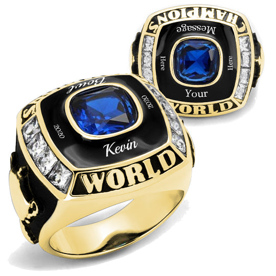 Personalized Gold World Championship Ring – Untamed Pack